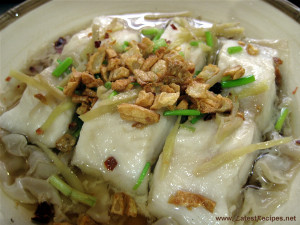 Chinese Steamed Fish Fillet with Crunchy Fried Garlic and Chili Flakes
