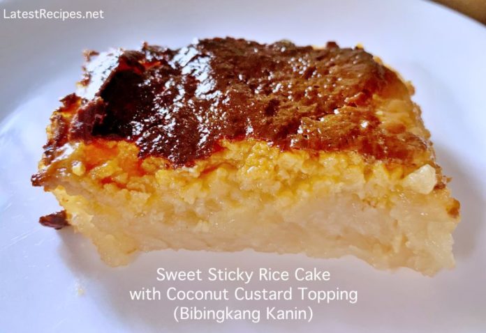Sweet Sticky Rice with Topping ( Bibingkang Kanin)