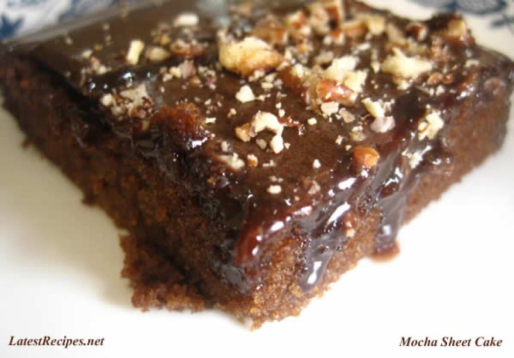 Mocha Sheet Cake