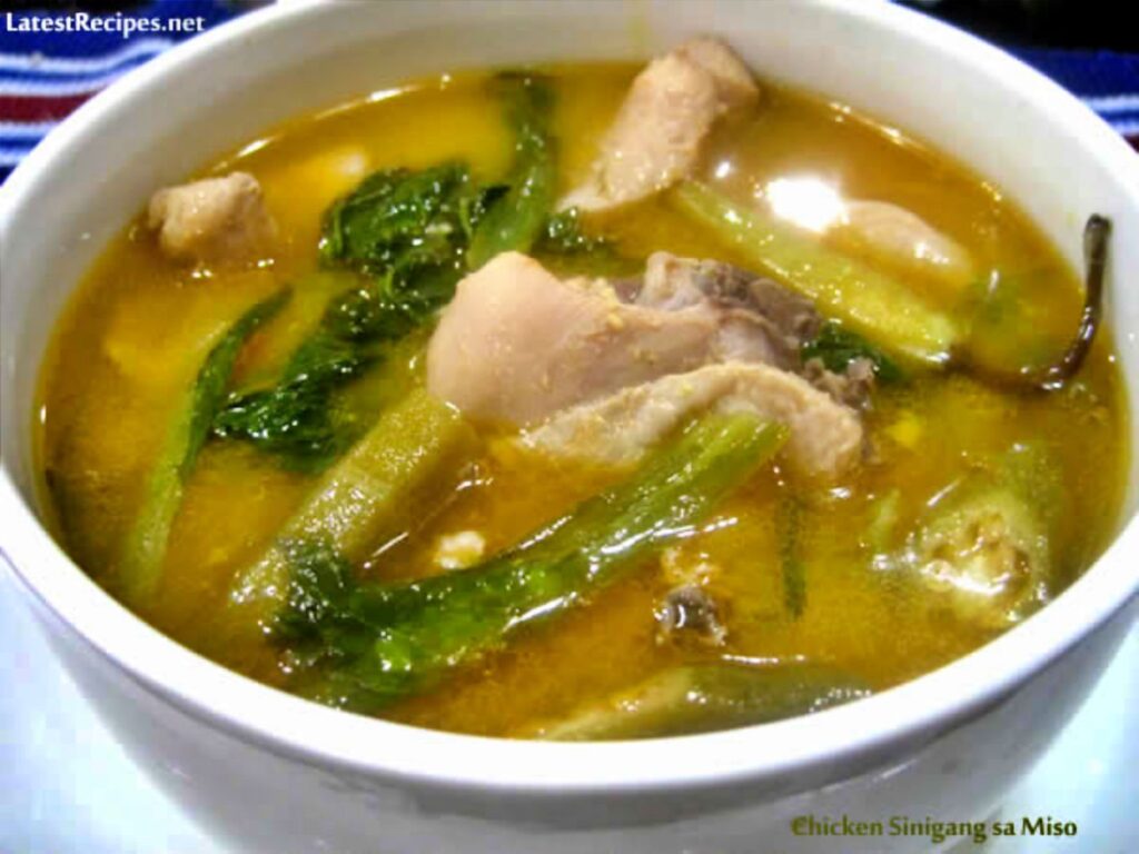 Chicken Sinigang sa Miso (Chicken in Tamarind Broth with Miso)