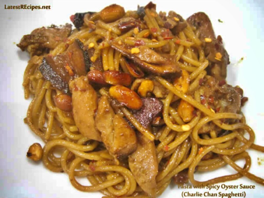 Spaghetti with Spicy Oriental Sauce (Charlie Chan Chicken Pasta Copycat)