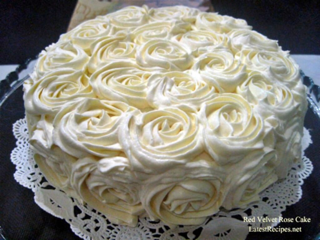 Red Velvet Rose Cake
