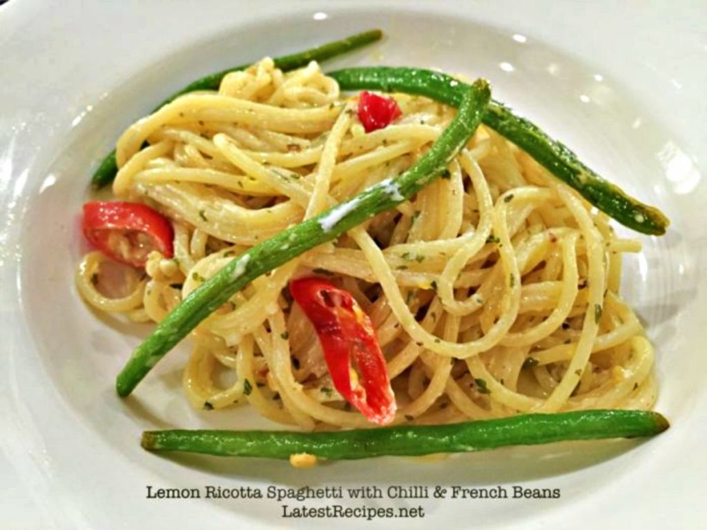 Lemon Ricotta Spaghetti