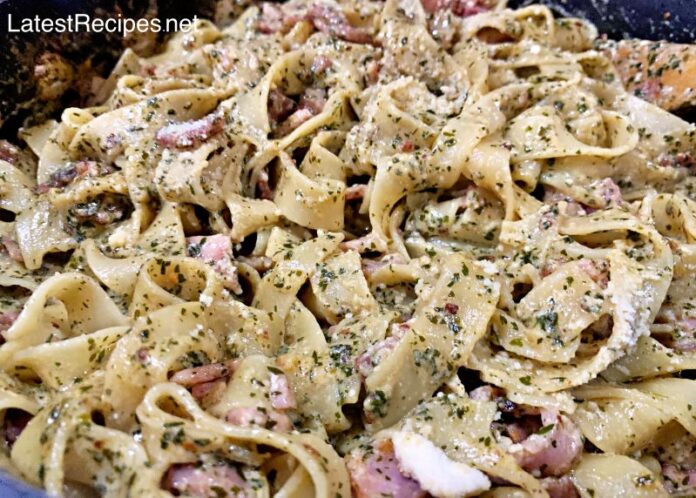 Pasta Alfredo with Moringa - Latest Recipes