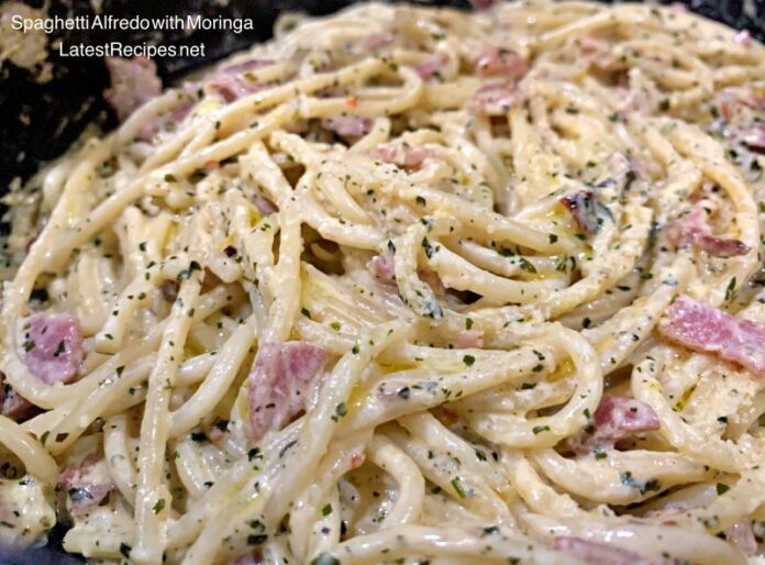 Pasta Alfredo with Moringa - Latest Recipes