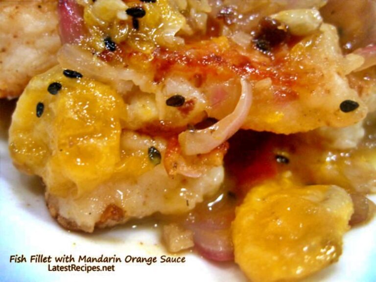Fish Fillet with Mandarin Orange Sauce