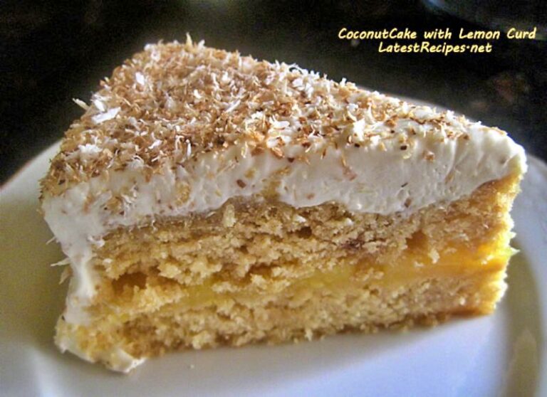 Coconut Cake with Lemon Curd